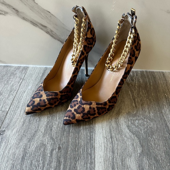 Jessica Simpson | Shoes | Jessica Simpson Leopard Print Stiletto Heels ...